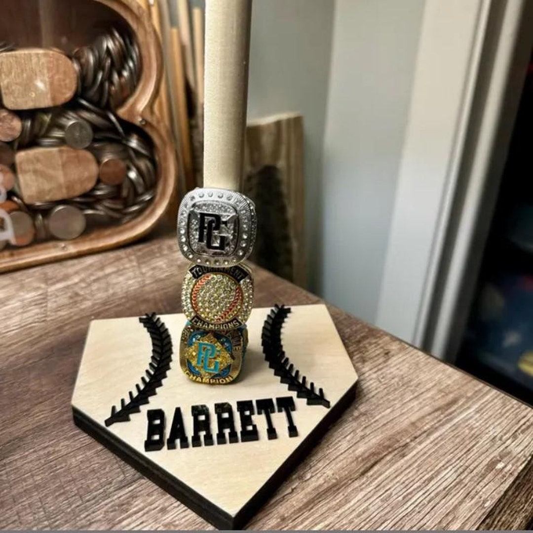 Baseball Ring Holder, Personalized Baseball Tournament Ring Holder ...