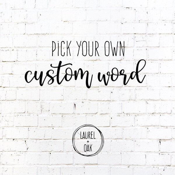 Custom Word Cutout - Etsy