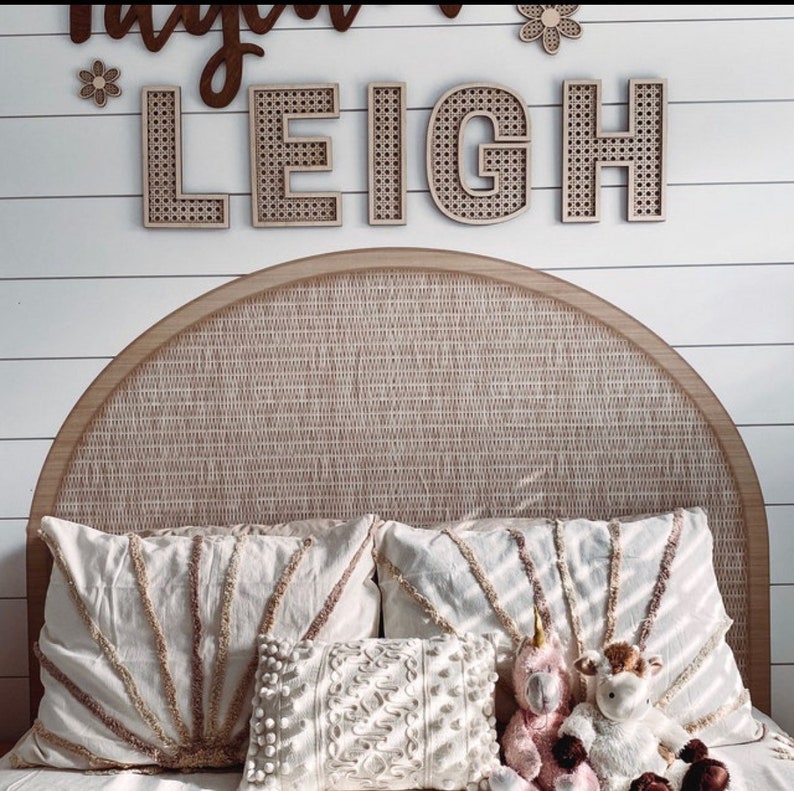 Rattan Letters Cane Letters Wicker Letter Nursery Letter - Etsy