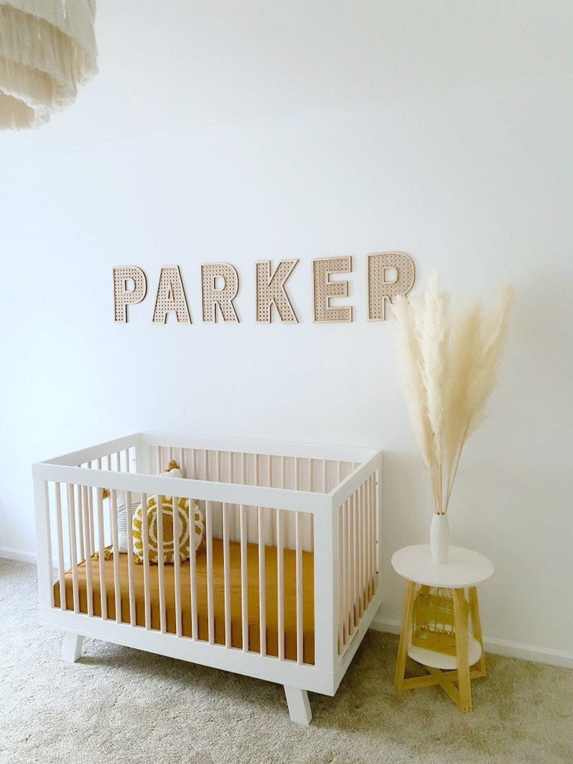 Rattan Letters Cane Letters Wicker Letter Nursery Letter - Etsy