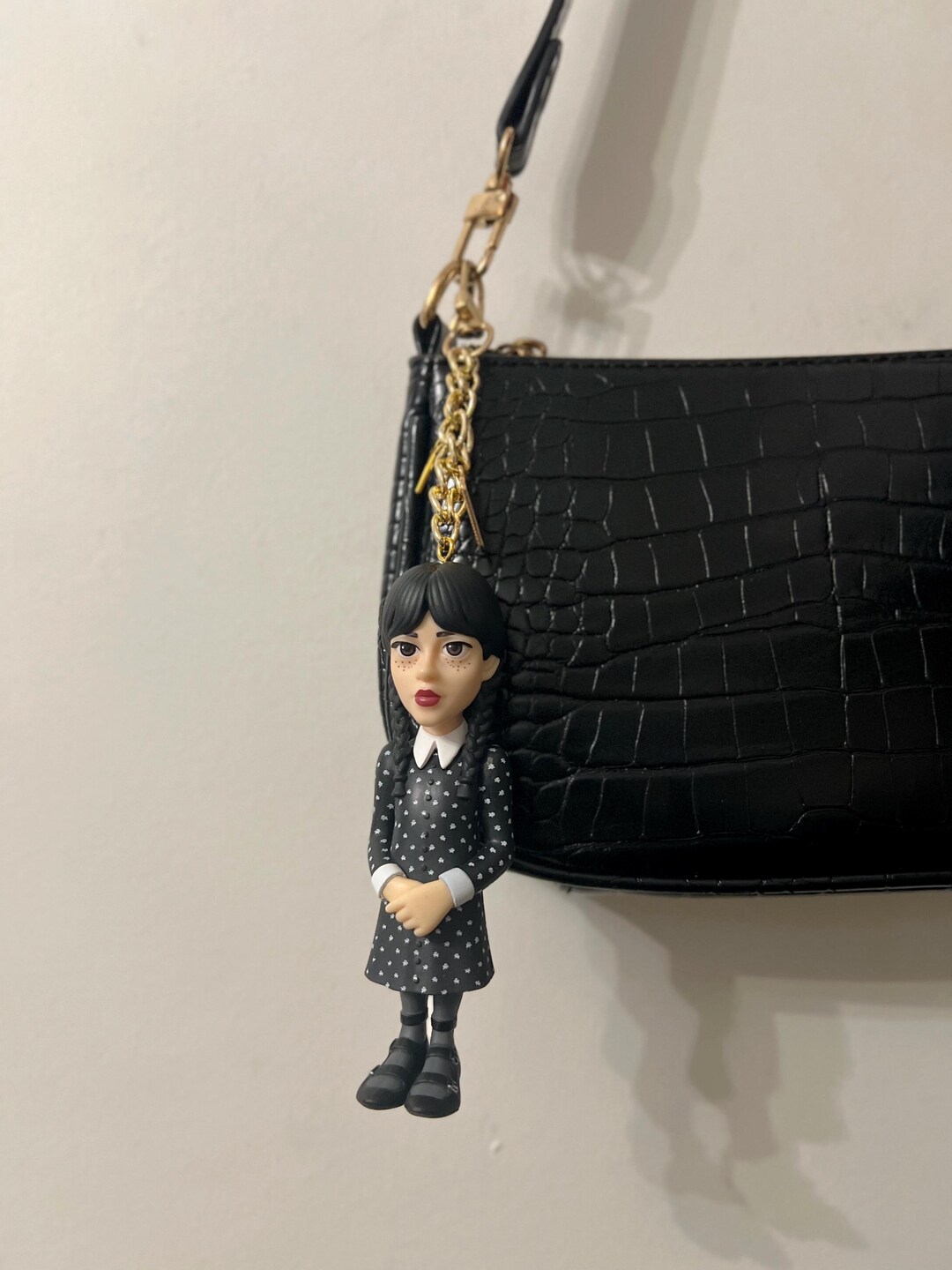 Wednesday Addams Bag Charm, Addams Family Tarot Bag Accessory Keychain ...
