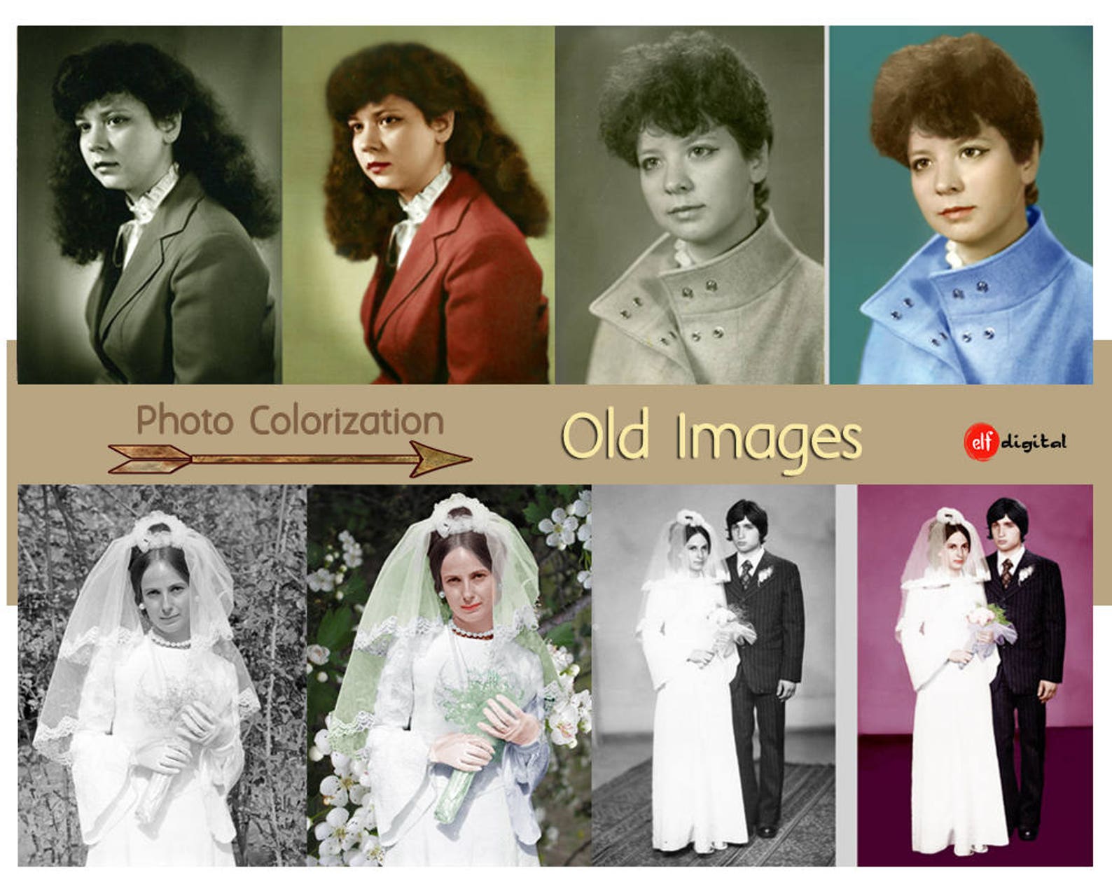 Photo Restoration, Photo Colorization, Vintage Photos, Recoloring Photo ...