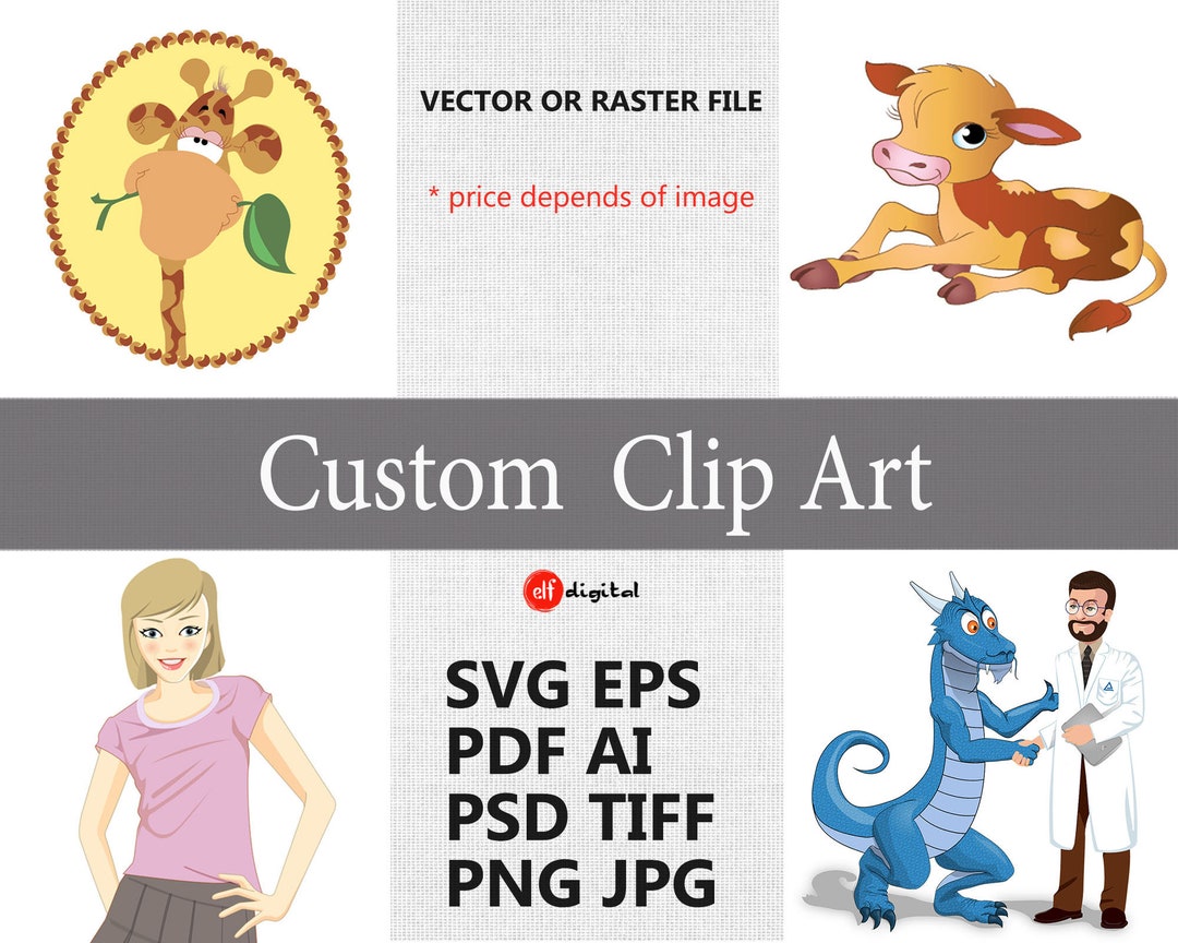 Custom Clip Art, Individual Customization, Custom Illustration, Custom ...
