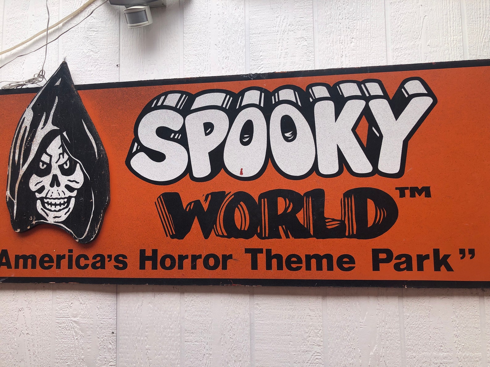Spookyworld Halloween Themepark Sign - Etsy