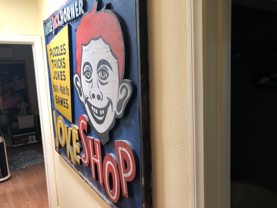 Little Jack Horner Joke & Magic Shop Original Sign/boston - Etsy