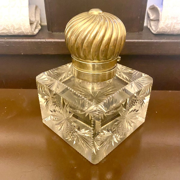 Square Glass Inkwell - Etsy