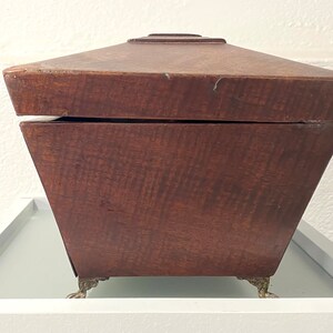 Antique Tea Caddy Sarcophagus Style, 1800's English Kitchen Storage ...