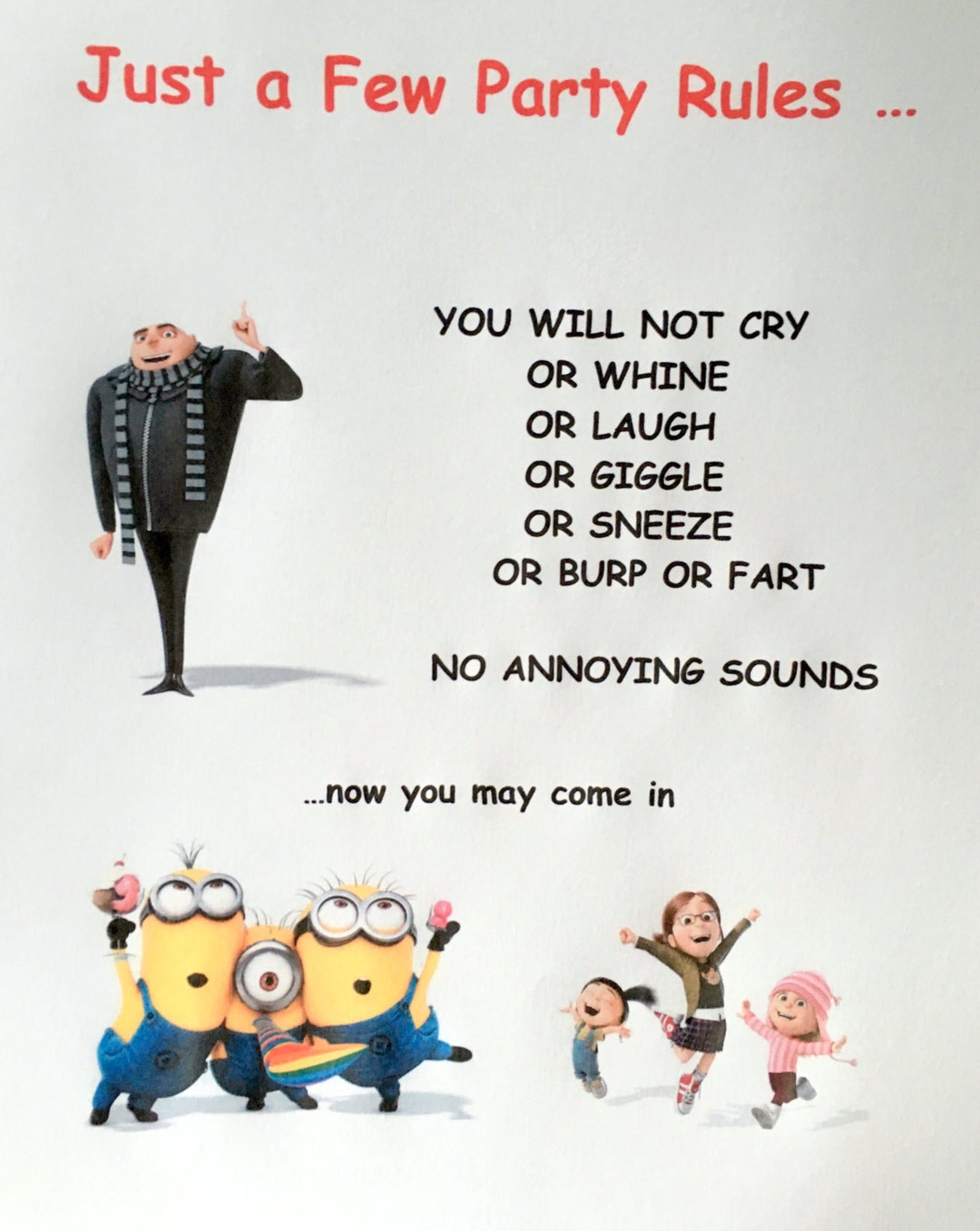 Minion Despicable Me Inspired Idea for Kids Birthday Party Decoration ...