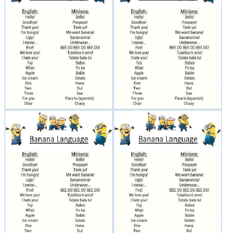 Despicable Me Minion - Etsy