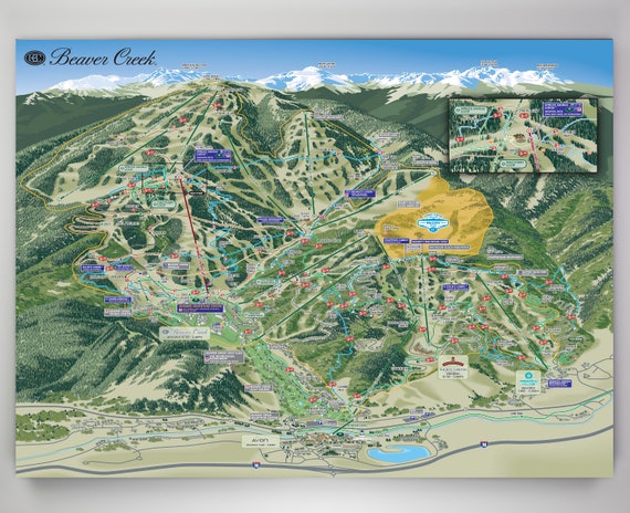 Beaver Creek Colorado Map