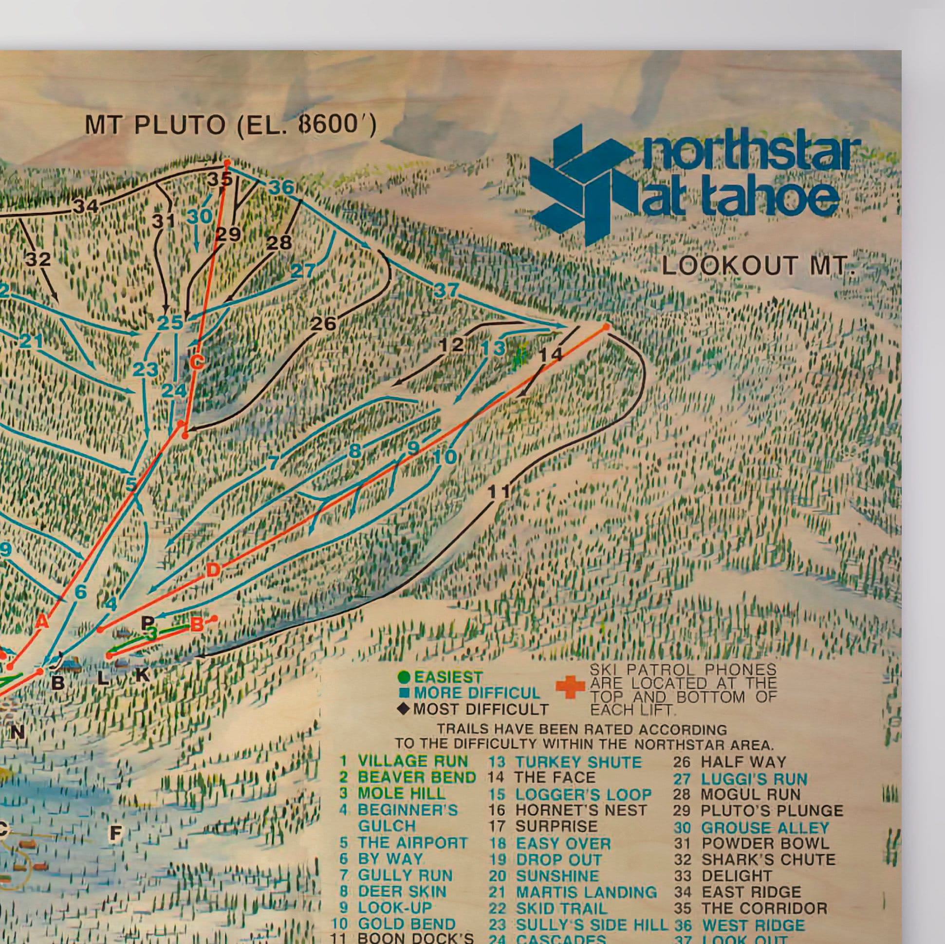 Northstar Ski Resort Map