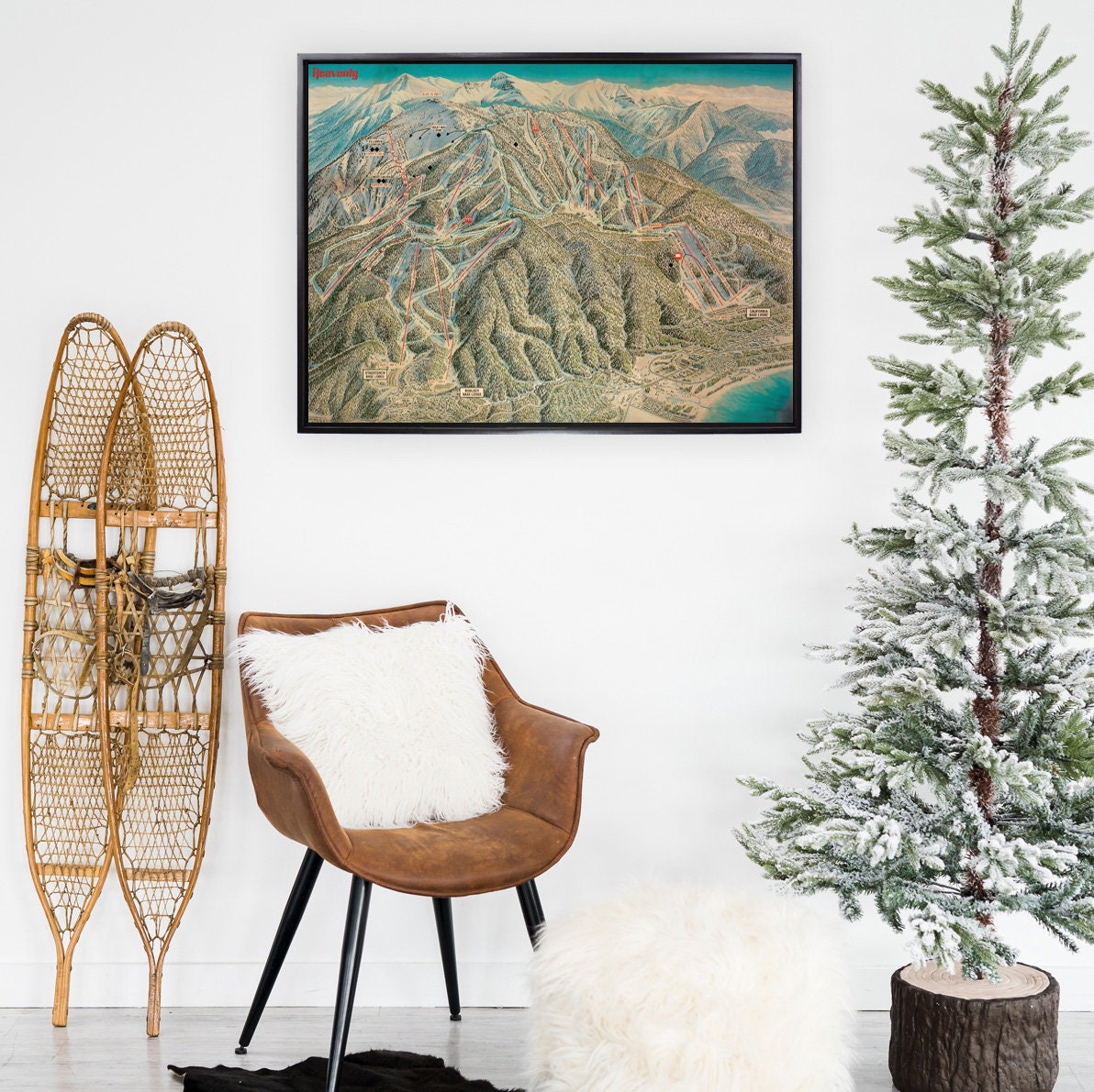 Heavenly Resort Licensed Trail Map Large Maple Wood Print 32 X 44 ... Heavenly Resort Licensed Trail Map Large Maple Wood Print 32 X 44 ...
