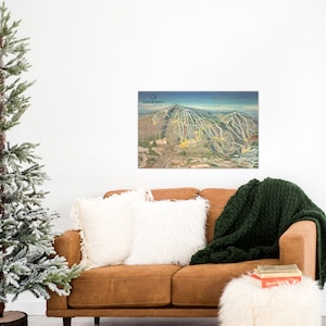 Okemo Resort Licensed Trail Map - Large Maple Wood Print 32" X 48" - Etsy