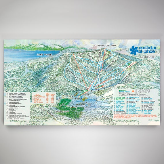 California Skiing Map