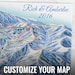 Vail Summer Resort Licensed Trail Map - Medium Canvas Print 22" X 40 ...