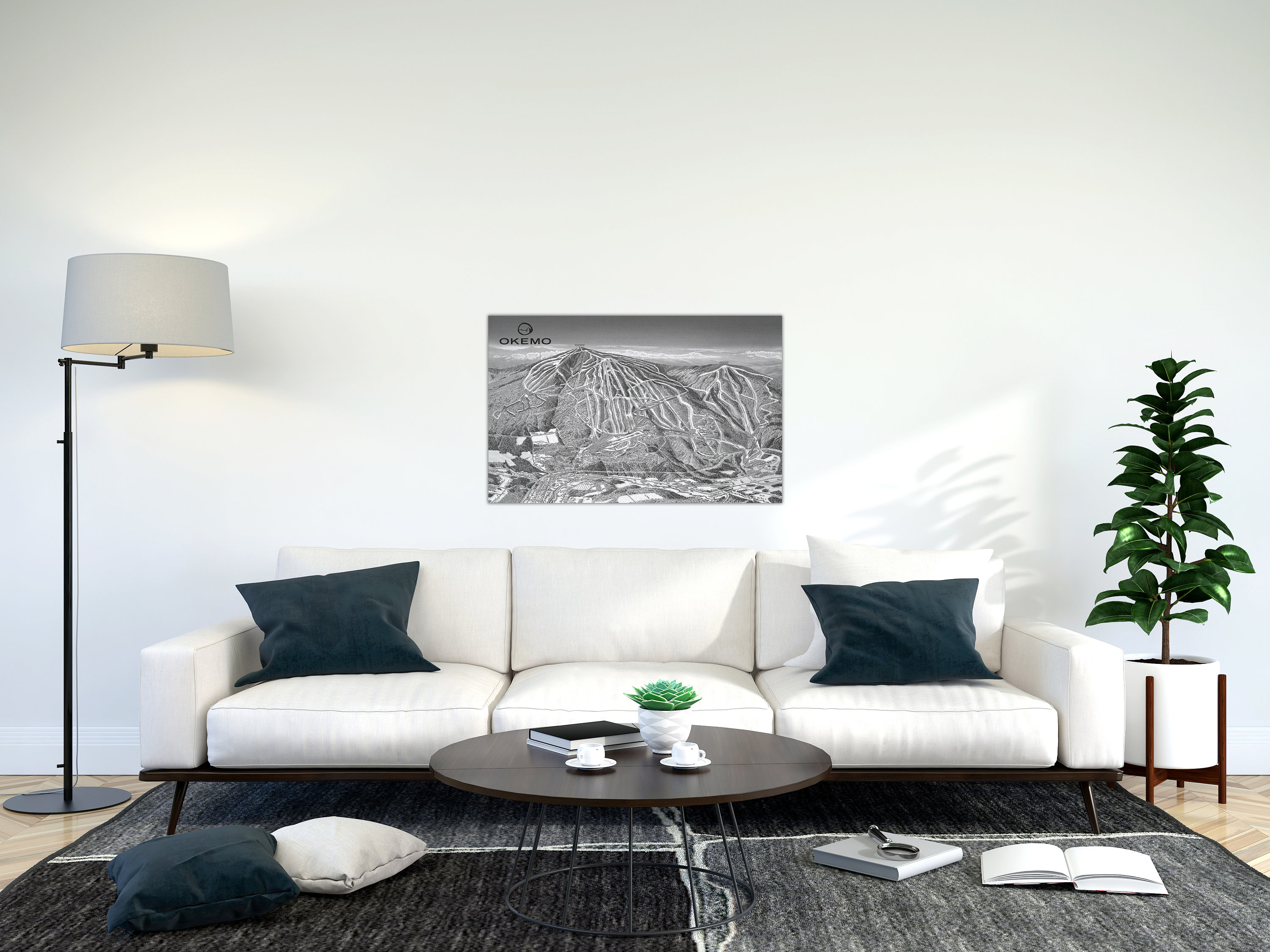 Okemo Resort Licensed Trail Map - Large Canvas 32" X 48" - Etsy