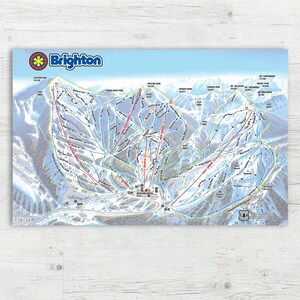 Brighton Resort Licensed Trail Map Large Canvas 32 X 44 - Etsy