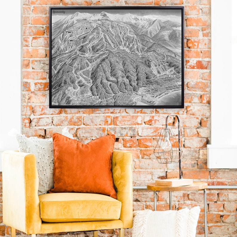 Heavenly Resort Licensed Trail Map Large Canvas 32 X 44 Vintage 1992 - Etsy Heavenly Resort Licensed Trail Map Large Canvas 32 X 44 Vintage 1992 - Etsy