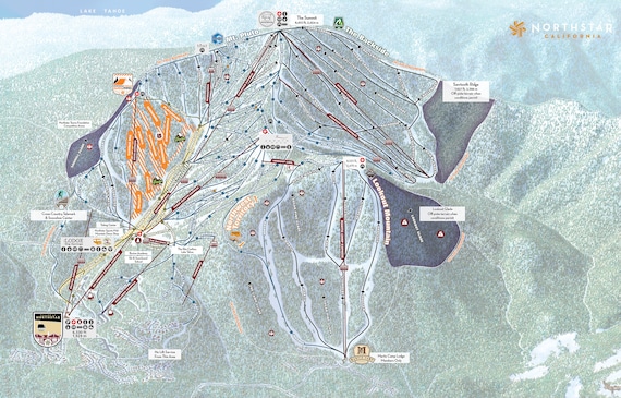 Northstar Ski Resort Map Trail Riding At The Northstar Bike Park