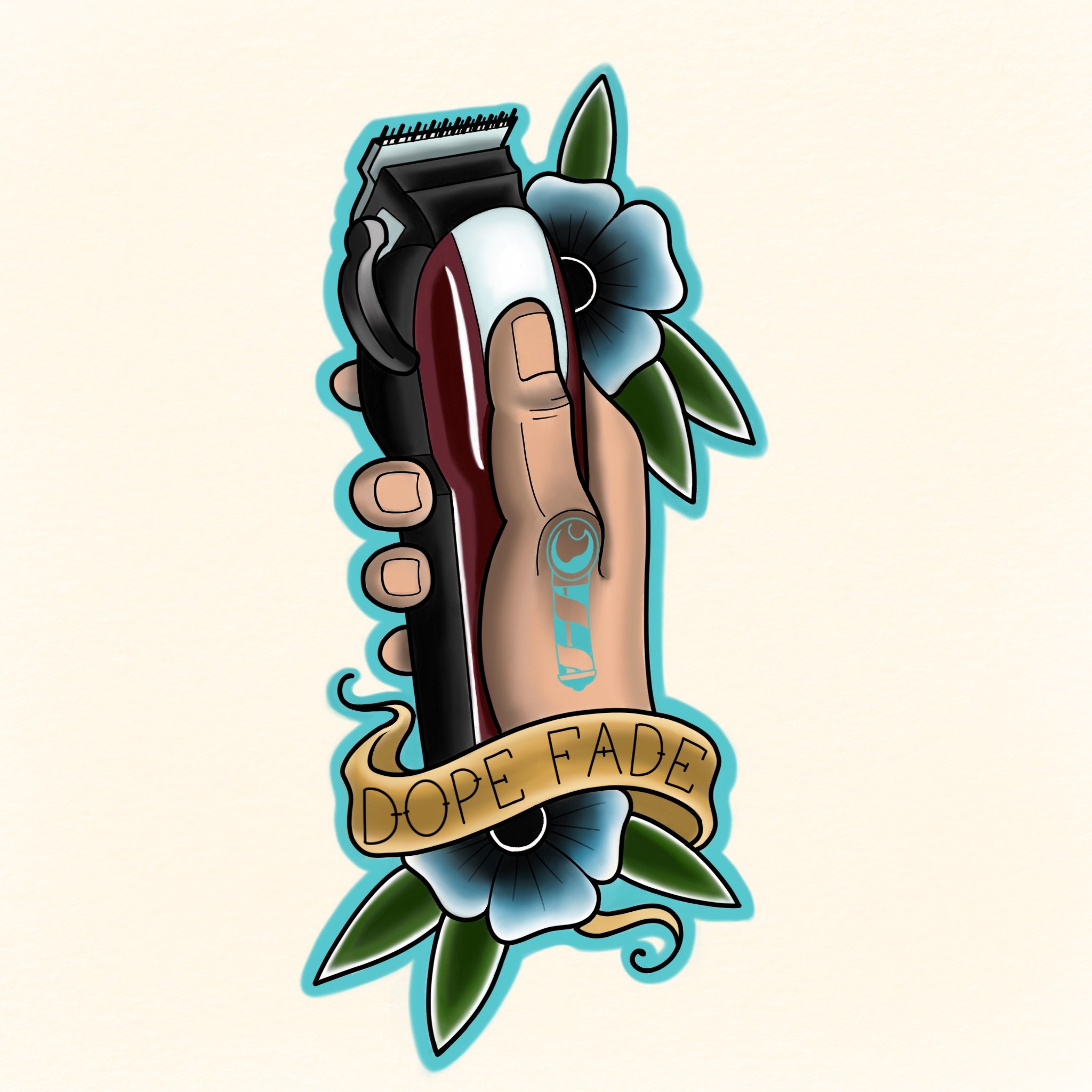 Traditional Barber Tattoo