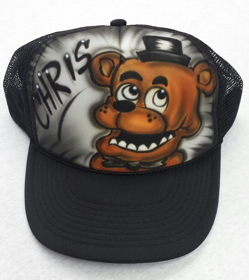 Airbrushed Five Nights at Freddy's Freddy Inspired Hat | Etsy