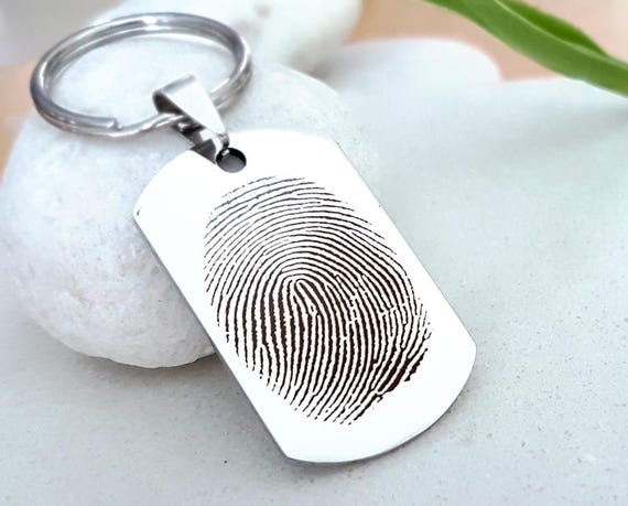 Personalised Finger Print Engraving Army Military Tag Custom - Etsy