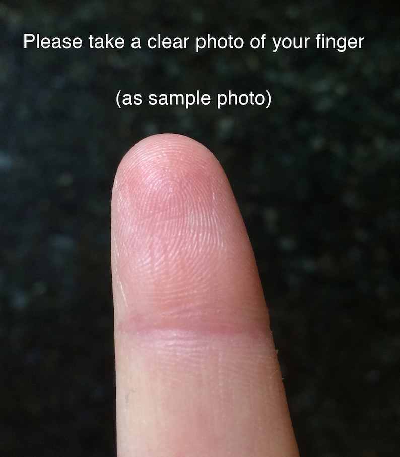 Personalised Finger Print Engraving Army military tag Custom | Etsy