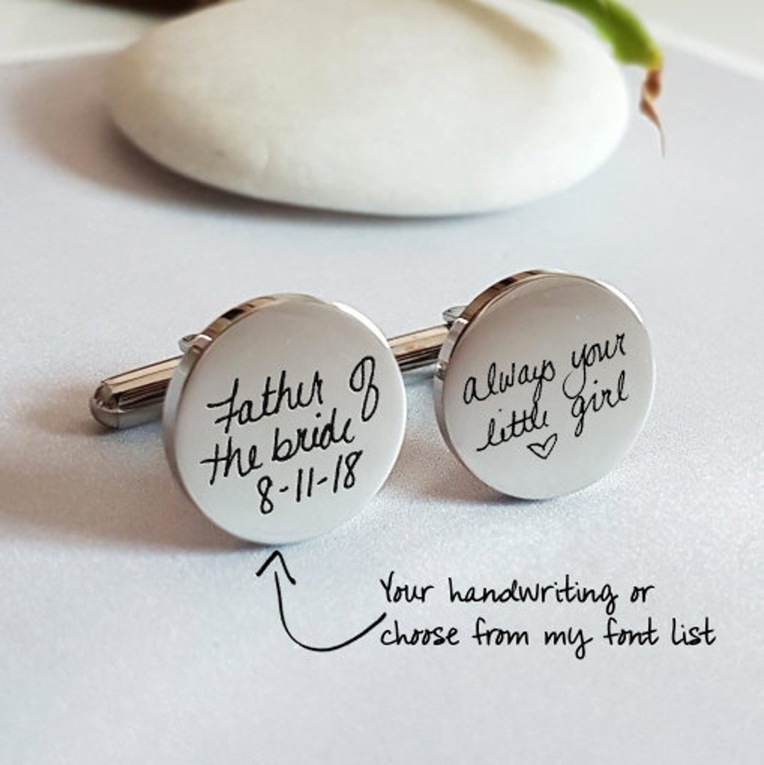 Personalized Cuff Links, Father of the Bride Gift for Dad Best Man ...