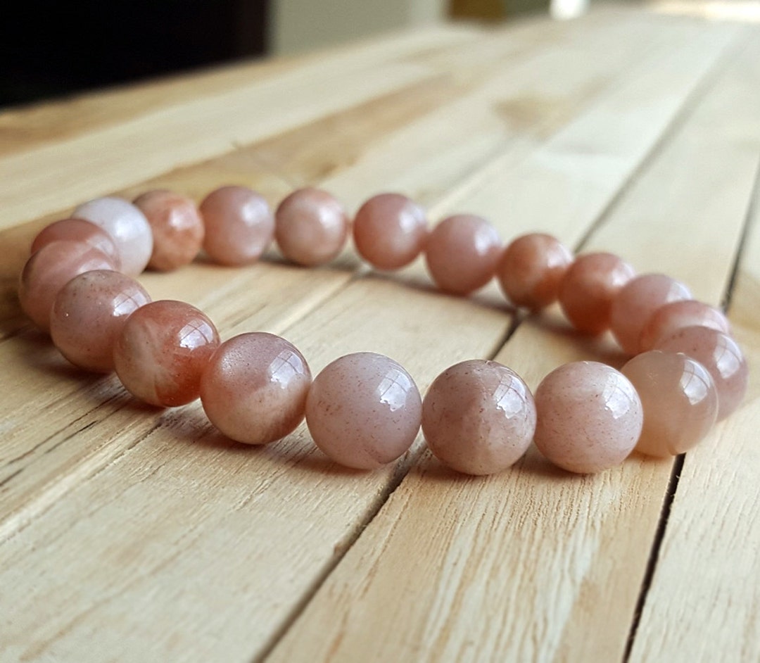 8/10mm Sunstone Bracelet, Sun Stone Bracelet, Women Bracelet,natural ...