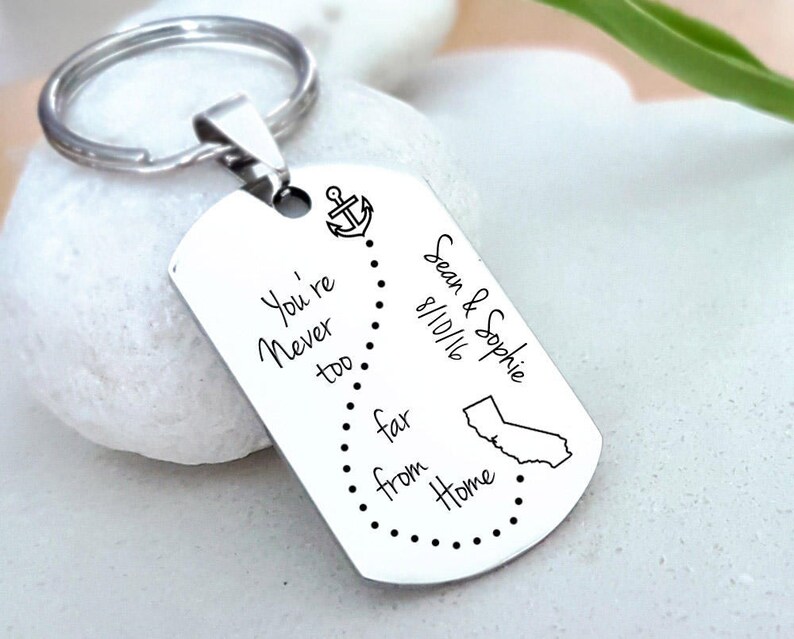 Graduation Gift Military Keychain PCS Gift Deployment Gift - Etsy