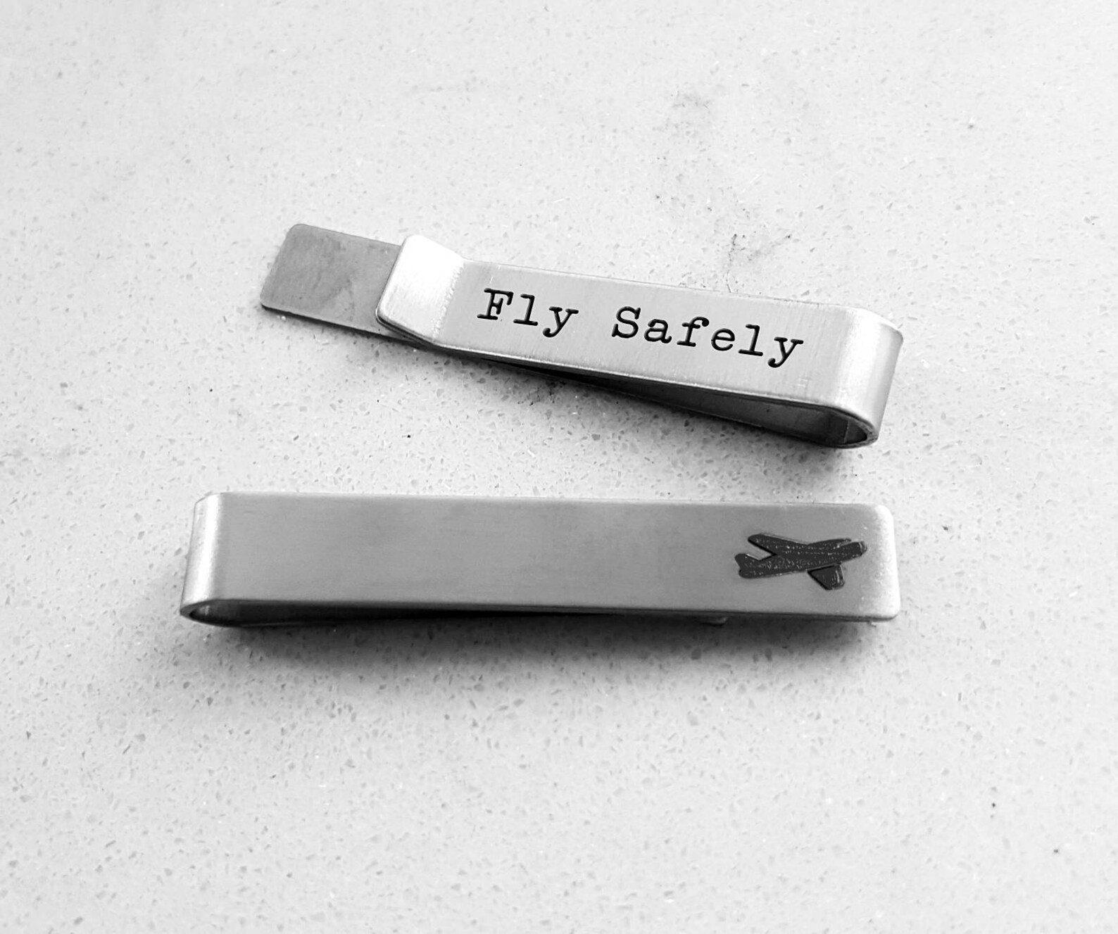 Pilot Gift Airplane Tie Clip Pilot Tie Clip Airplane Customized Tie ...