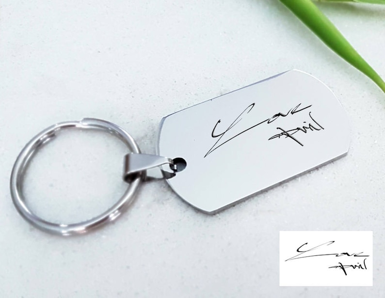 Hand Writing Signature Engraving Army Military Tag Custom | Etsy