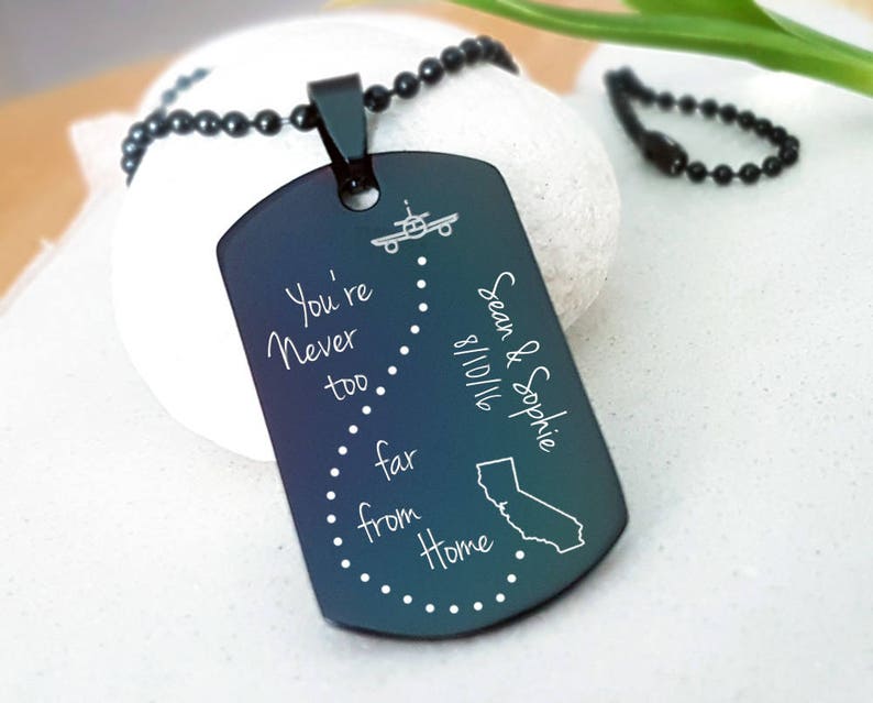 Graduation Gift Military Necklace PCS Gift Deployment Gift - Etsy