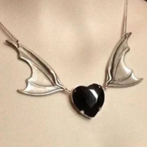 Bat Wing Necklace - Etsy