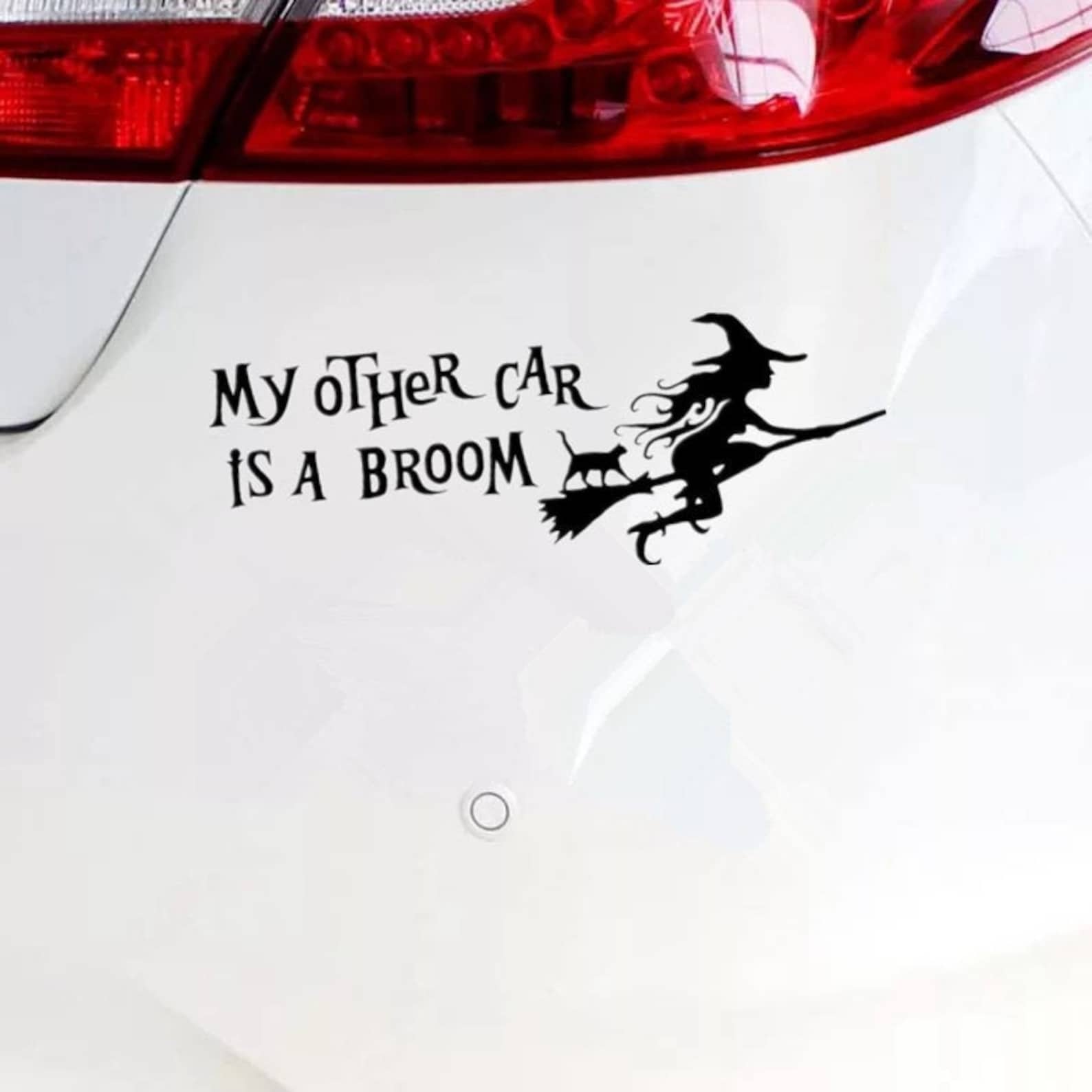 My Other Car Is A Broom Funny Car Sticker Vinyl Decal | Etsy