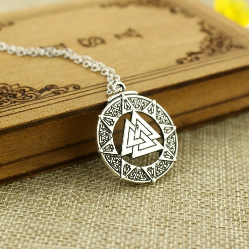 Viking Necklace Slavic Norway Valknut Pagan Amulet Pendant - Etsy