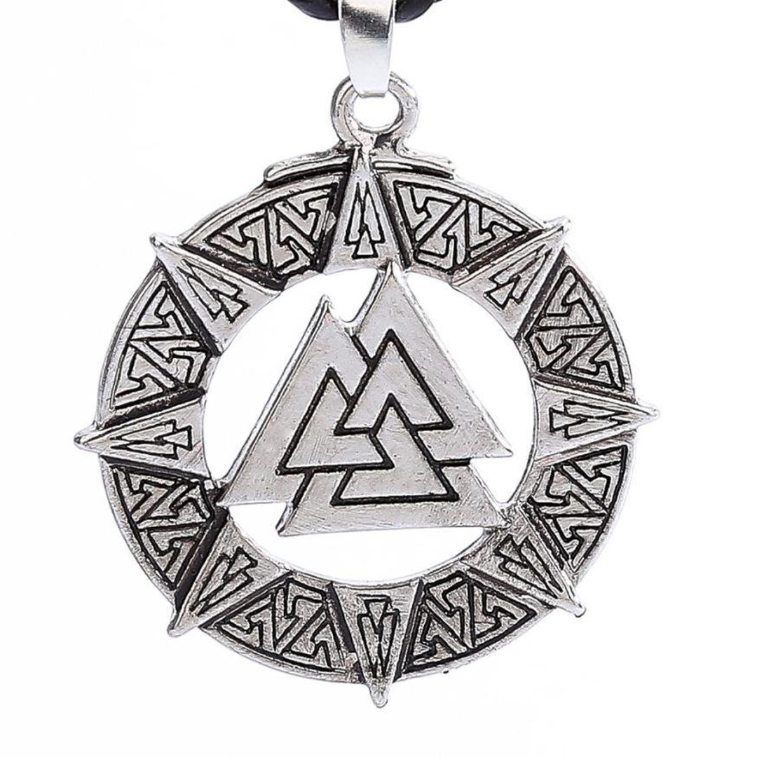 Viking Necklace Slavic Norway Valknut Pagan Amulet Pendant - Etsy