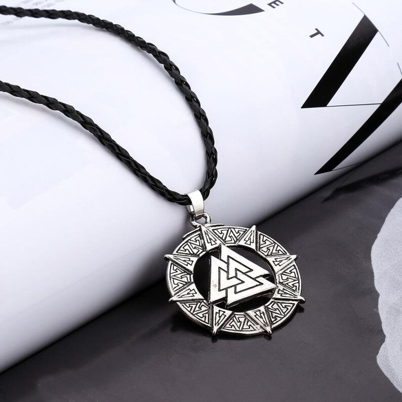Viking Necklace Slavic Norway Valknut Pagan Amulet Pendant - Etsy