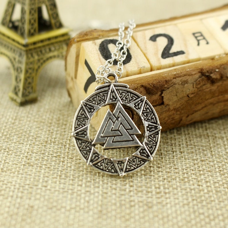 Viking Necklace Slavic Norway Valknut Pagan Amulet Pendant - Etsy