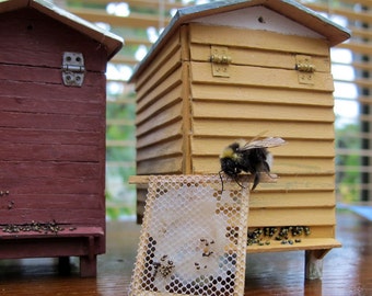 Miniature bee hive | Etsy