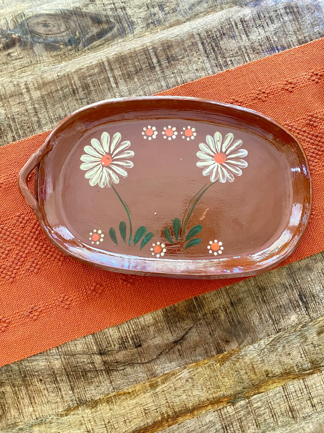 Flower Terracotta Tray - Etsy