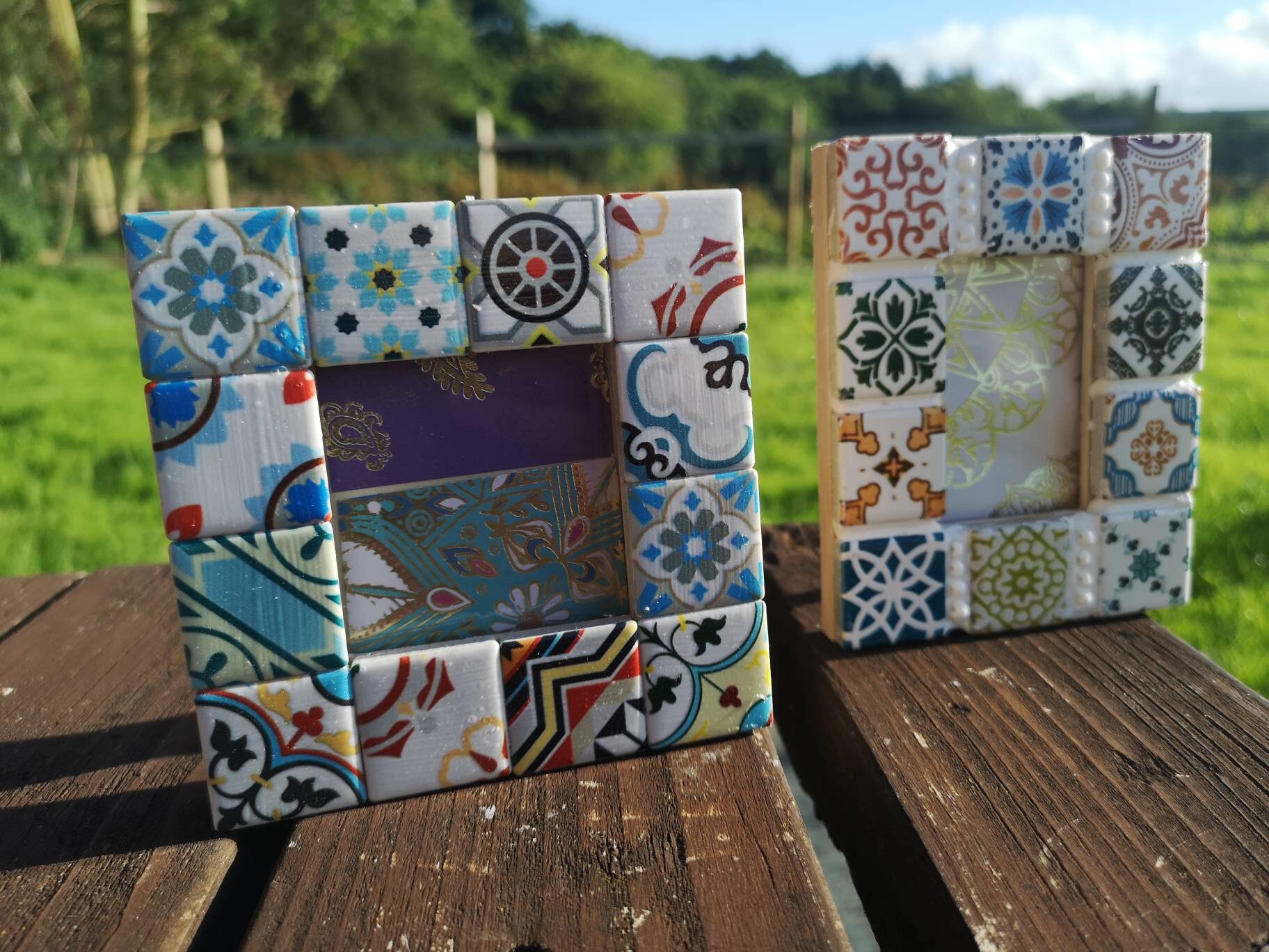 Nordic Tile Small Picture Frame - Etsy