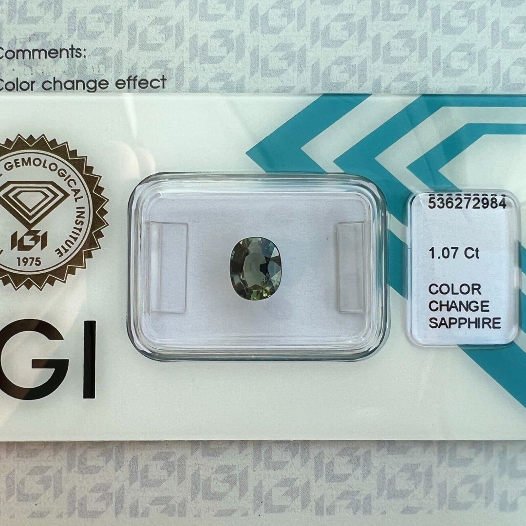 1.07ct RARE Colour Change UNHEATED Sapphire Yellow Green Blue - Etsy
