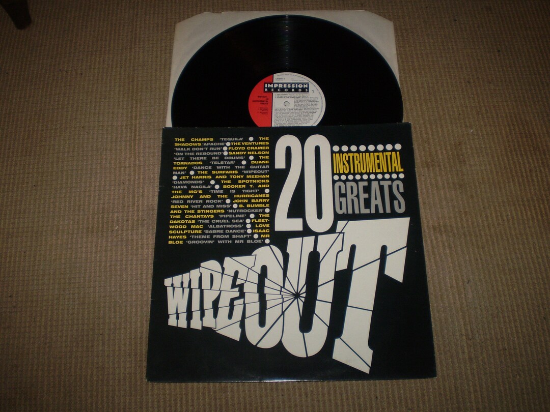 Wipeout,20 Instrumental Greats Vinyl LP Album, Near Mint Condition ...