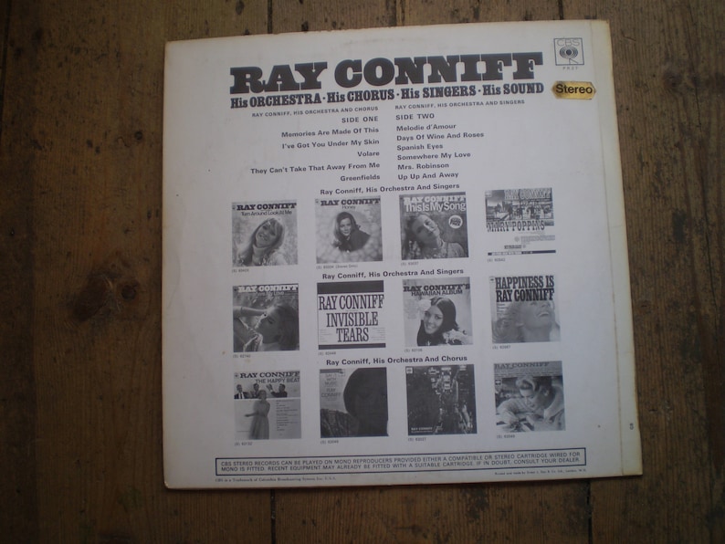Ray Conniff Self Titled Vinyl LP, 1969 Album,record,near Mint,easy ...