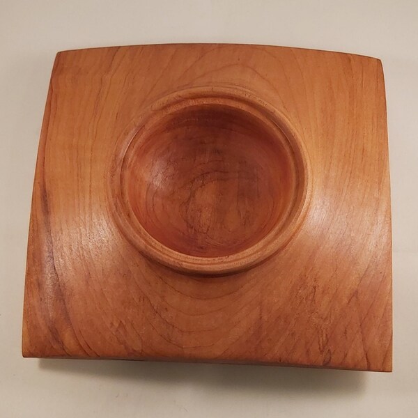 Square Wooden Bowl - Etsy