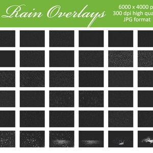Rain Overlays, Realistic Falling Rain, Photoshop Overlays, Rain Drops ...