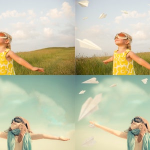 Paper Airplane Overlays, Flying Paper Aeroplanes, Paper, Airplane ...