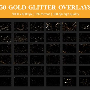 Gold Glitter Photo Overlay, Magic Bokeh Glow, Wedding Shimmer Effect ...