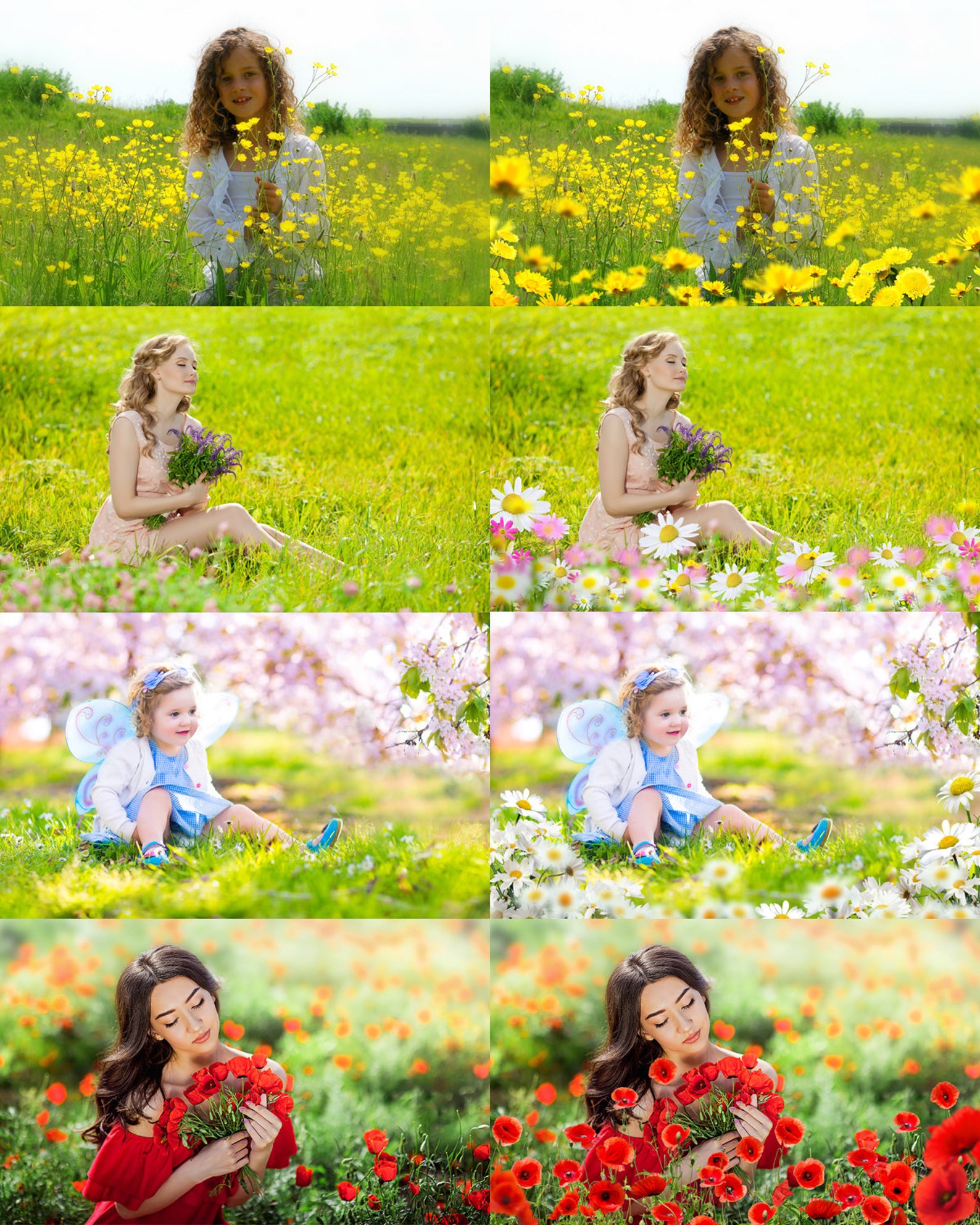 80 Wildflower Overlays Flower Overlay Flower Photoshop | Etsy